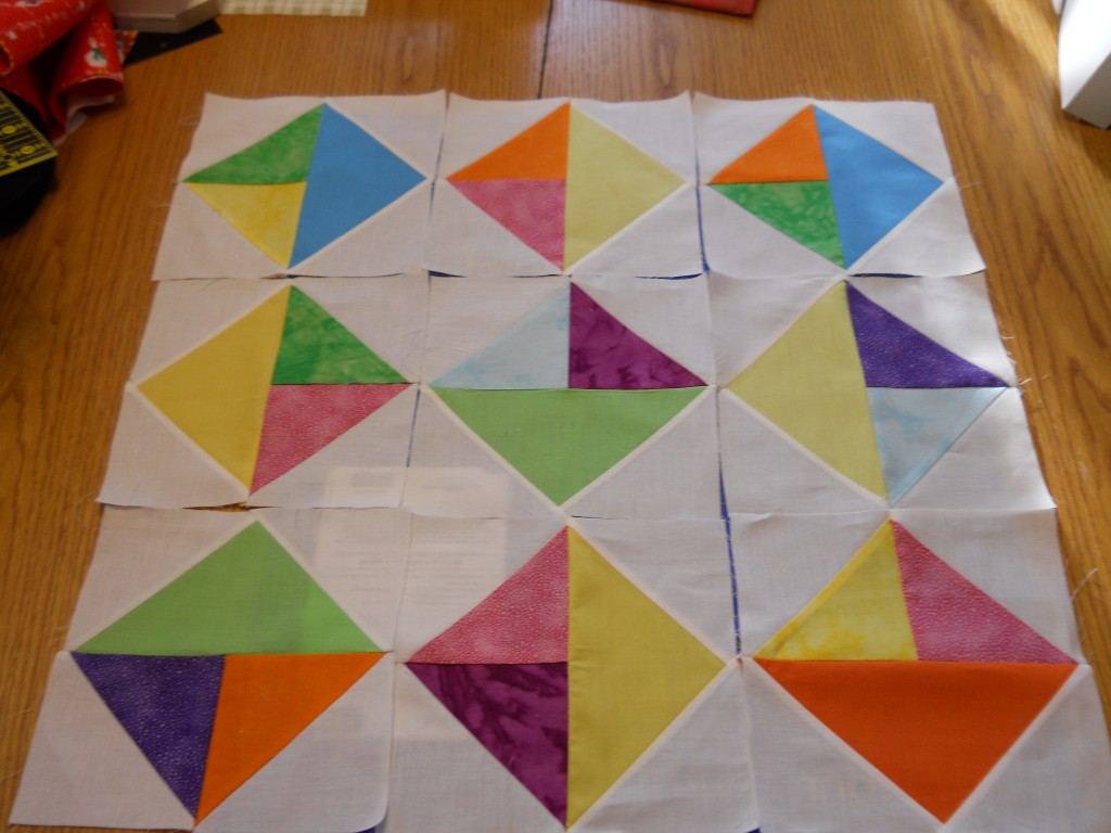 Nine Triangles-in-a-square | Block Lotto